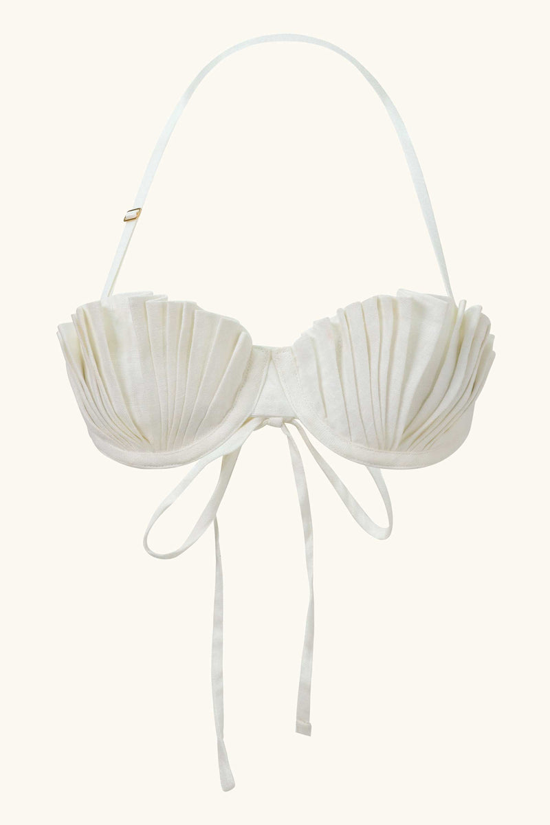 Seashell Bra Top Ivory White – Idáh