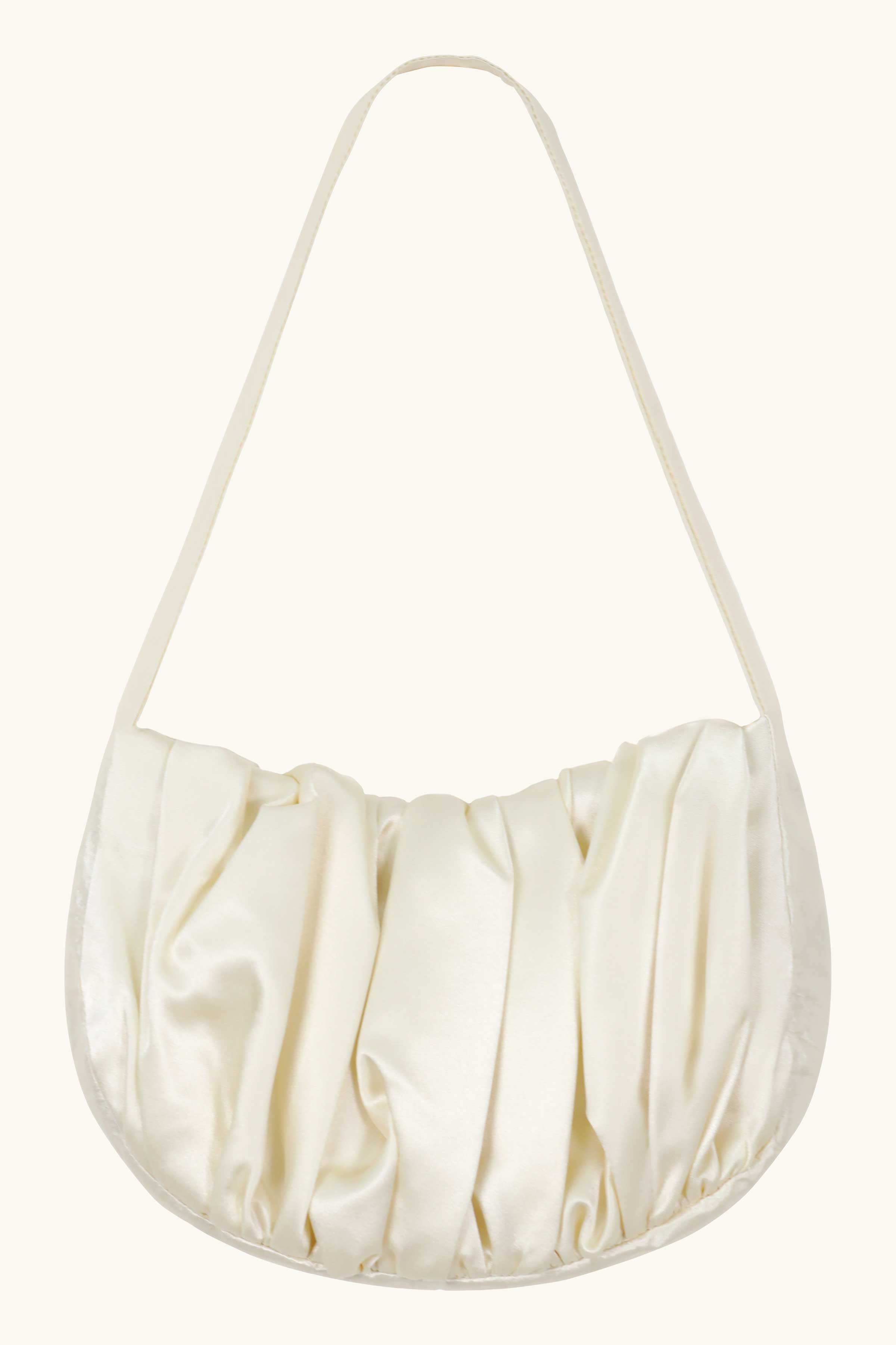 The Scrunch Bag ~ Ivory Silk – Idáh