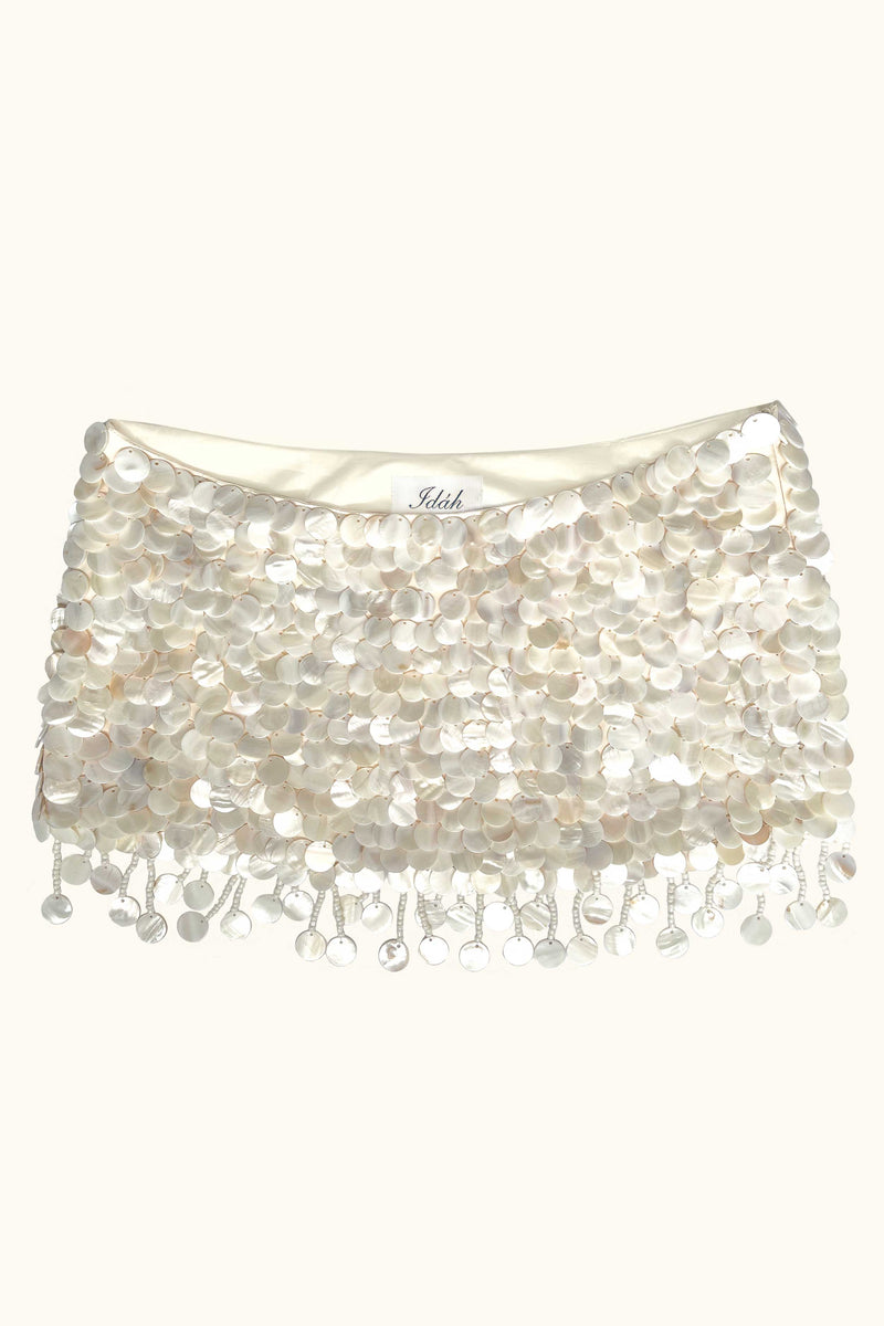 Zeïa Low Rise Mini Skirt ~ Mother of Pearl – Idáh